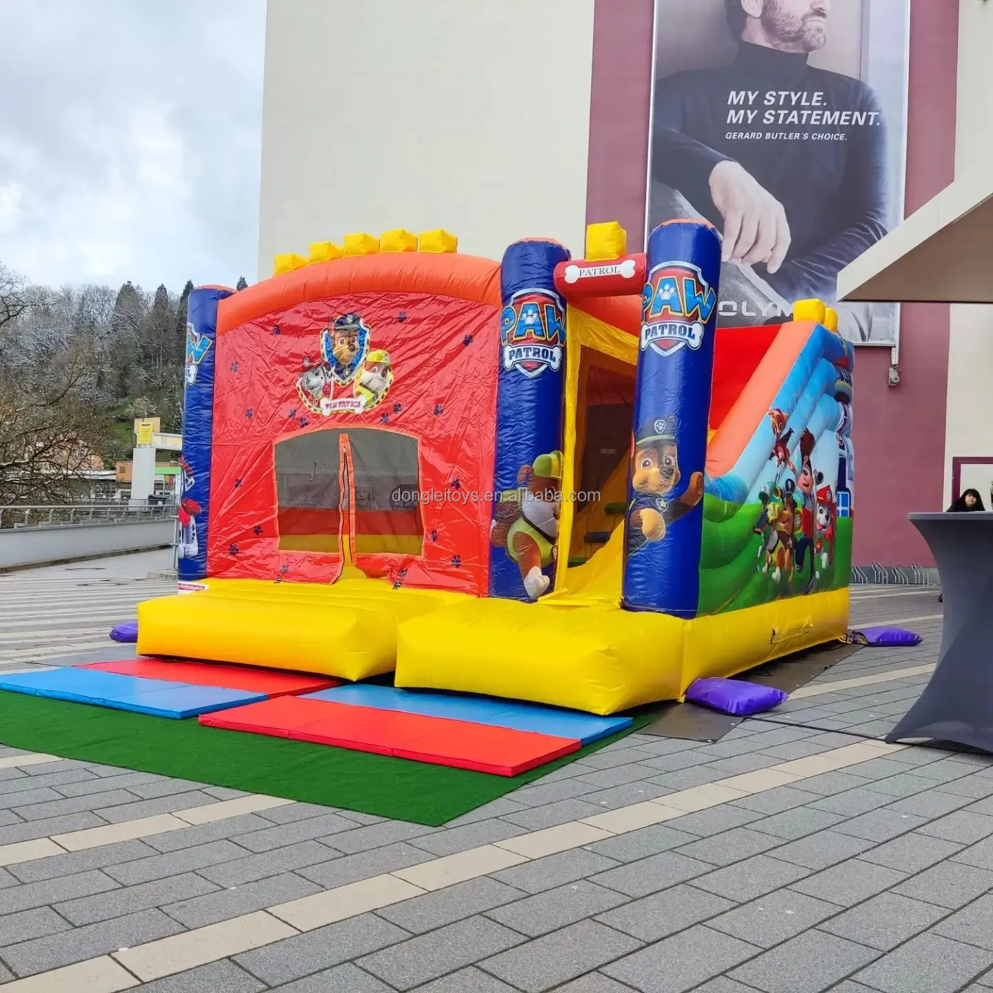 Commercial Inflatable Jumping Castle Cartoon Combo Bounce House Paw Dog ...