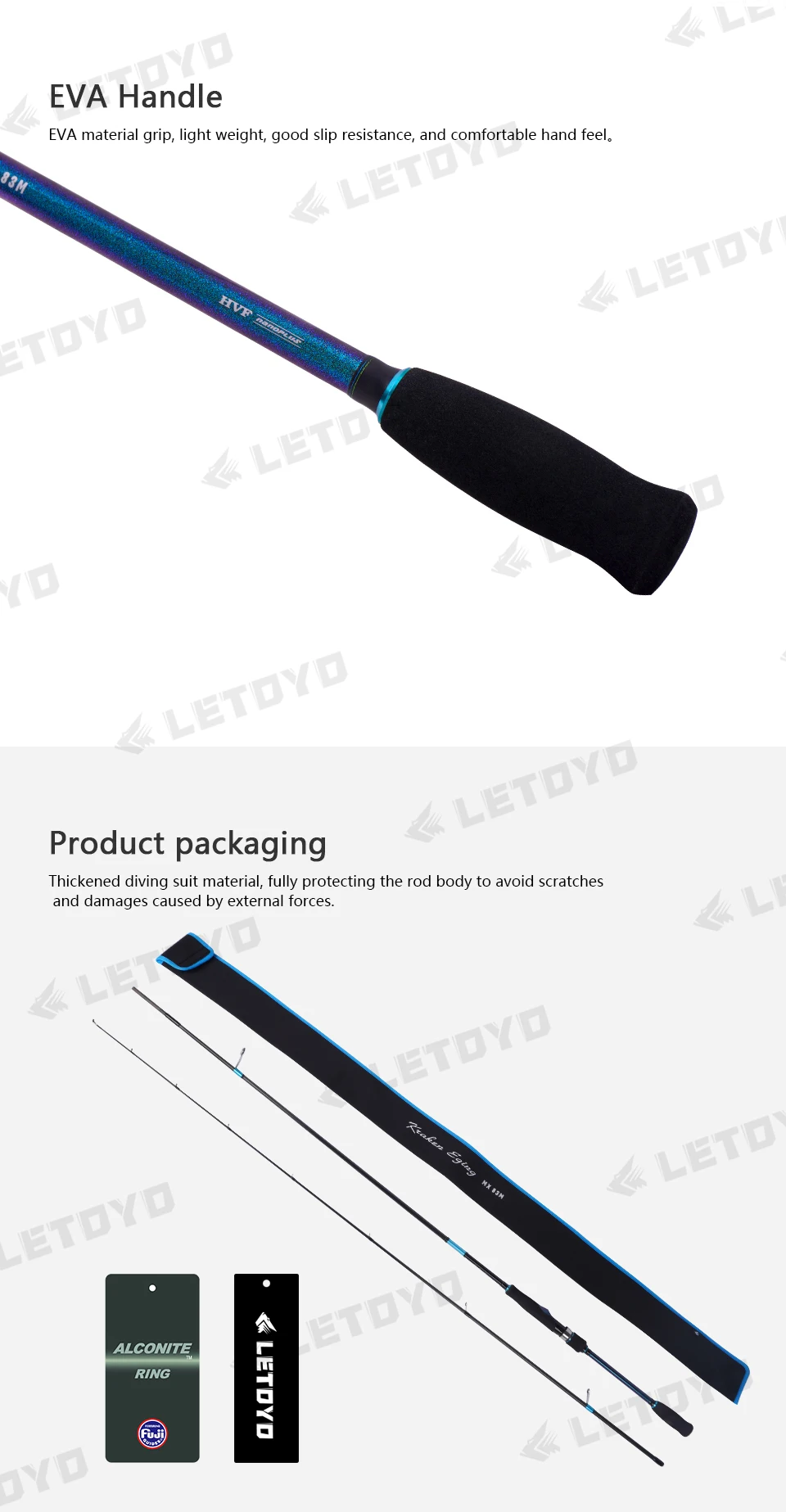 Letoyo Kraken Eging Mx Egi Rod 2.52m 2 Sections Egi Fishing Rod ...