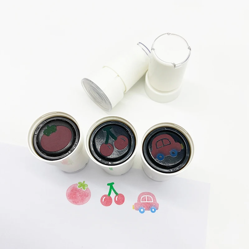 Colorful Rubber Stamp Custom Design Kids Toy Office Multi Color ...