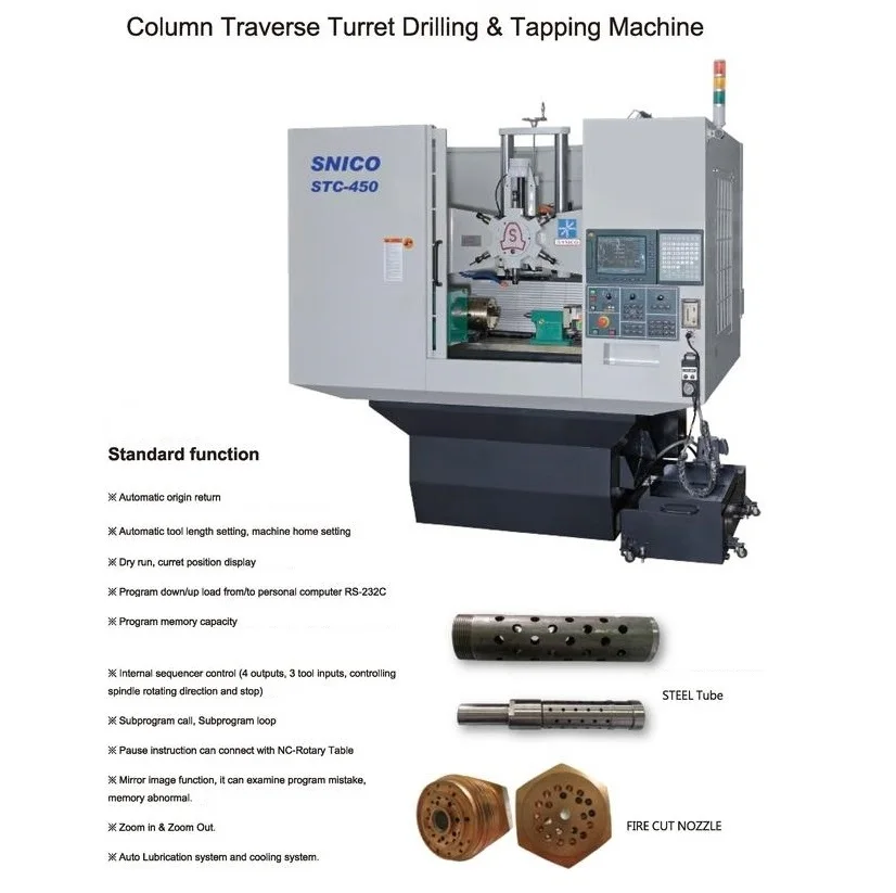 Reliable Taiwan Brand Turret Drill Press Stc-450 4 Axis For Education ...