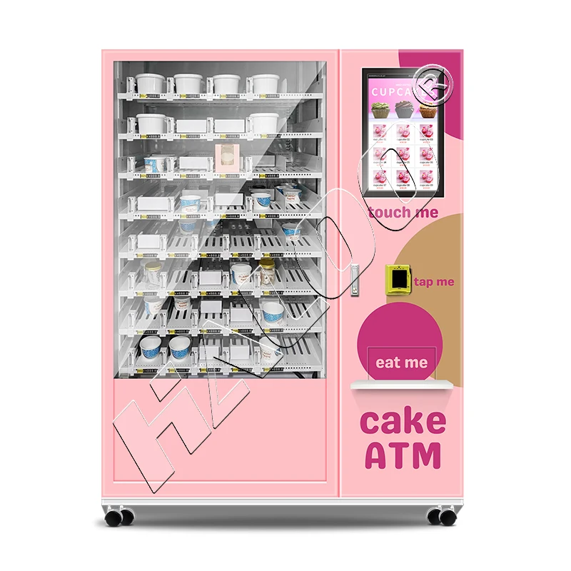Refrigerated Cake Vending Machine Food Cupcake Vending Machine For Sale ...