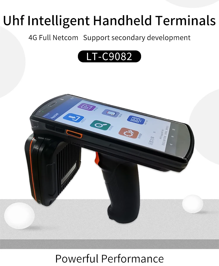4G 5.7inch with Screen Wireless Uhf Rfid Reader Writer Scanners Device ...