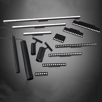 Wholesale Magnetic Track Light Rail Led White Black 48v R90 Suction ...