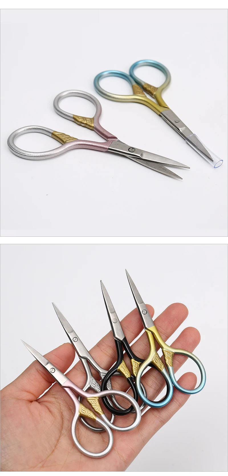JP Retro Stainless Steel Scissors Multi-colored Classic Vintage Sewing ...