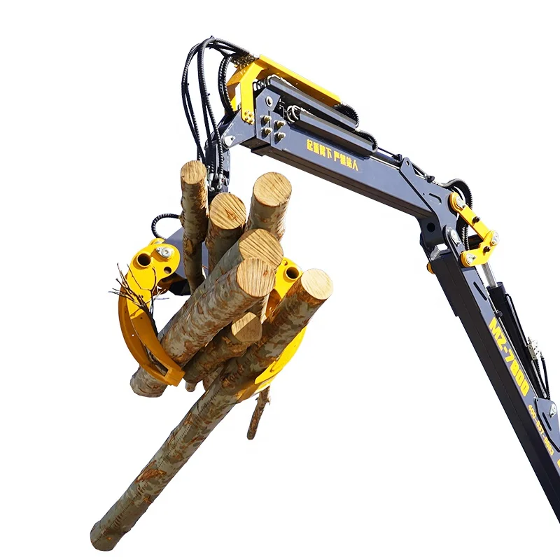 Rotating Hydraulic Sorting Excavator Grab Wood Log Grapple Rotator ...