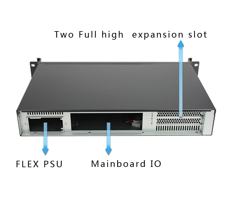19 Inch Rack Server Chassis - 2 Bays, 1.5U Server Case