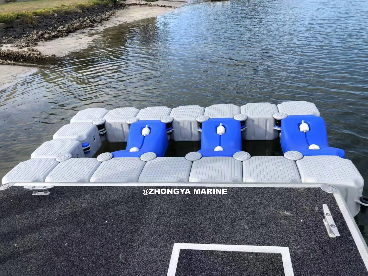 Plastic Boat Float Pontoon Floating Dock Platform Jet Ski Dock Bridge ...