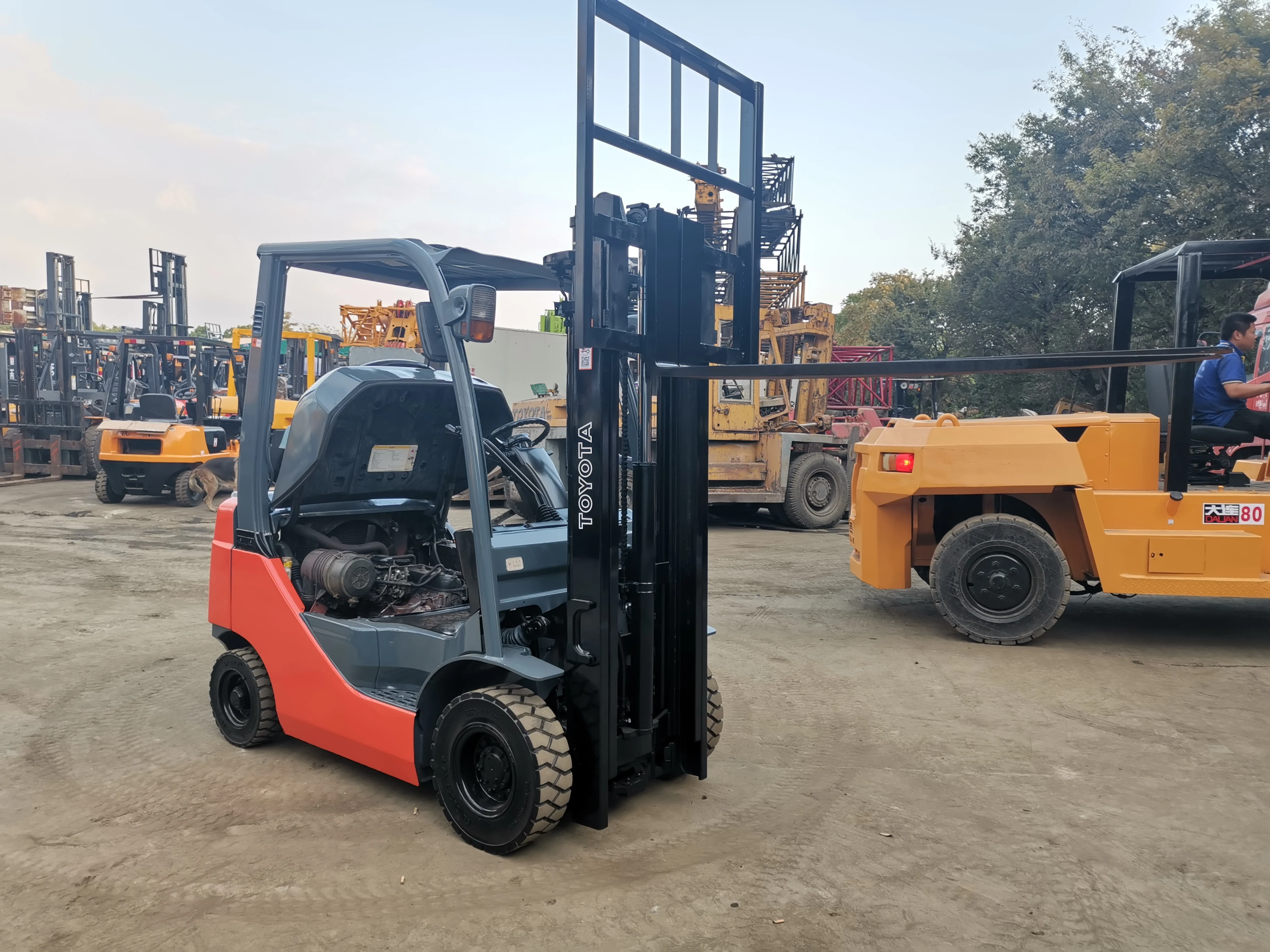 Toyota Forklift Diesel Forklifts New Small 2 T 2.5t 3.0t 3.5t With Japanese Nissan Isuzu ...