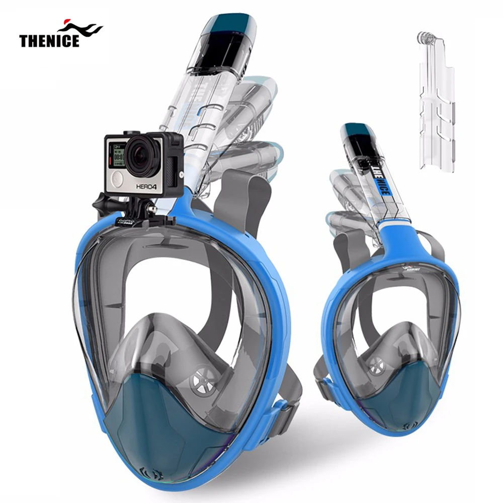 Thenice Free Waterproof Oval Swim Goggles Full Face Diving Mask For ...