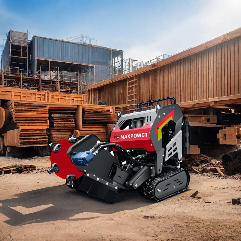 DORITE 20hp 27hp Hydraulic Grinding Machine Petrol Tracked Crawler ...