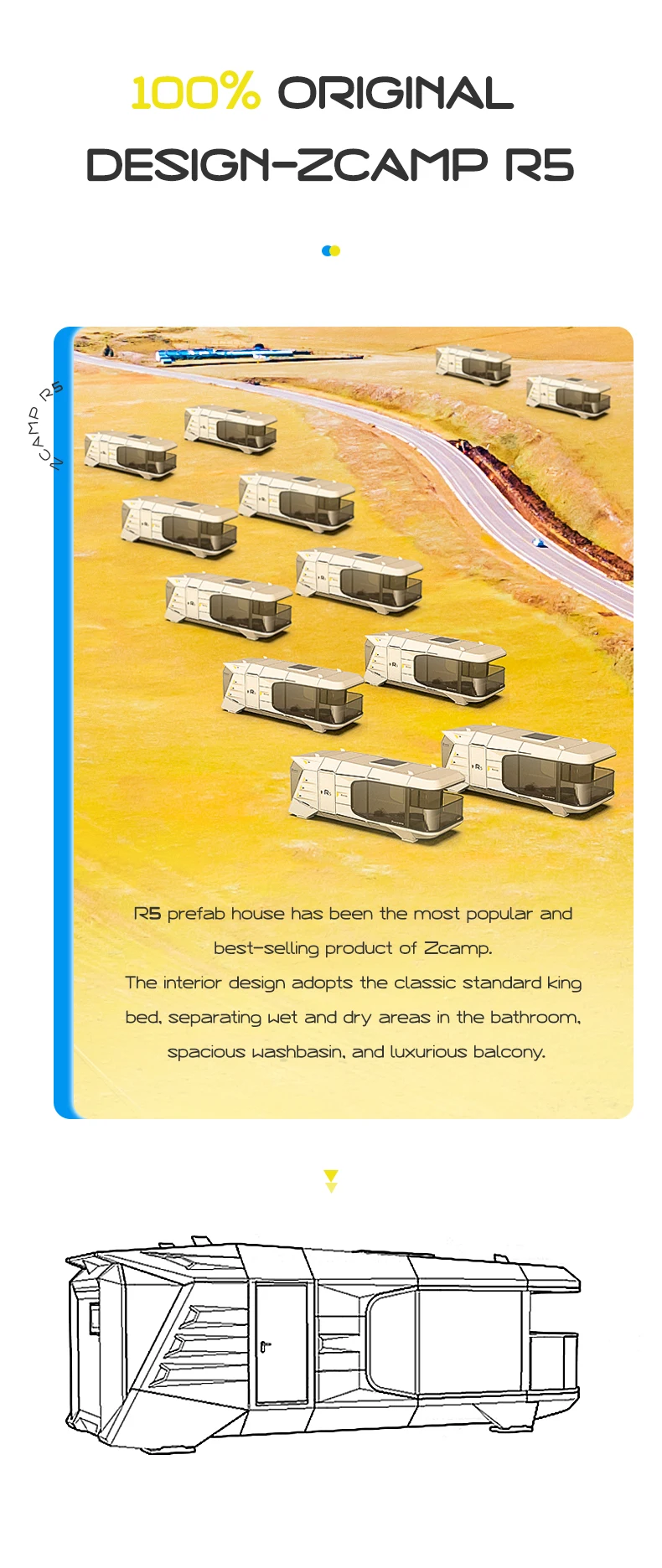 Zcamp R5 Camping Capsule - Luxury Modern Outdoor Resort