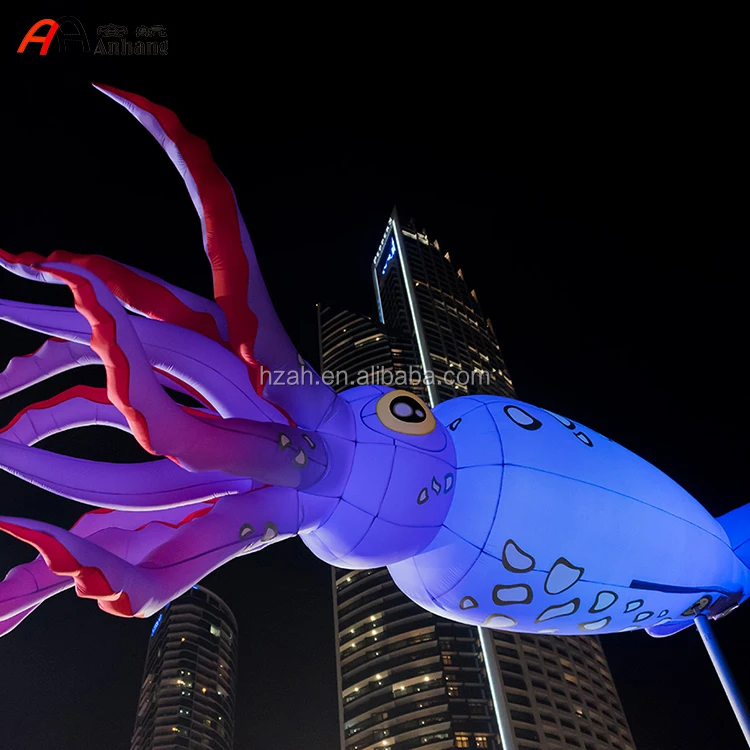 Giant Marine Animal Decorations Inflatable Squid Octopus For Theme ...