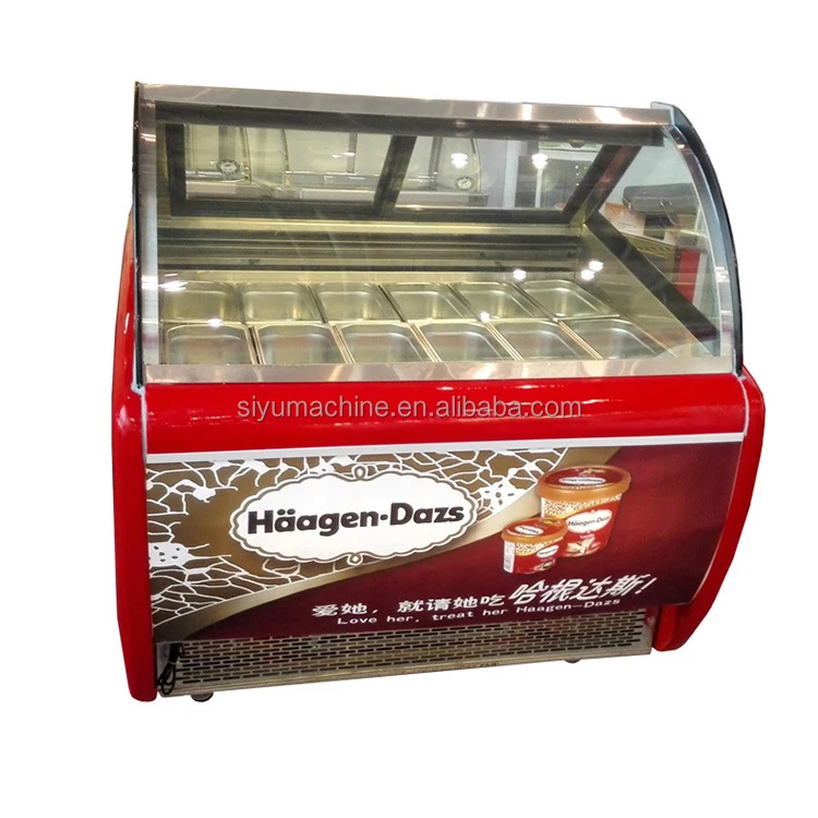 Ice Cream Snack Display Refrigerator Counter Modern Design Retail Shop ...