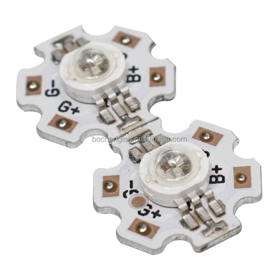 Highlight Red Green Blue Pink Purple Rgb Chip 1w 3w Led 3 Watt High Power Led Diode Lamp Light ...