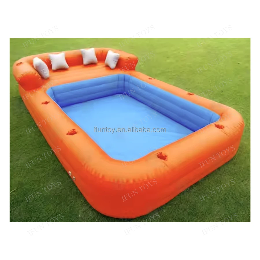 Backyard Inflatable Sofa Pools with Inflatable Pillow and Cup Holder ...