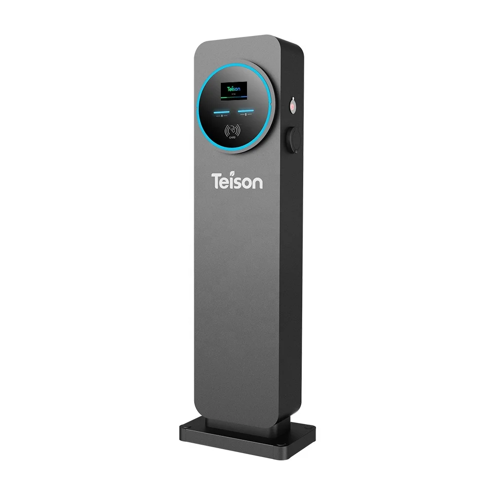 Teison 2*22kw Outdoor Double-gun Commercial Ac Ev Fast Charger Dual ...