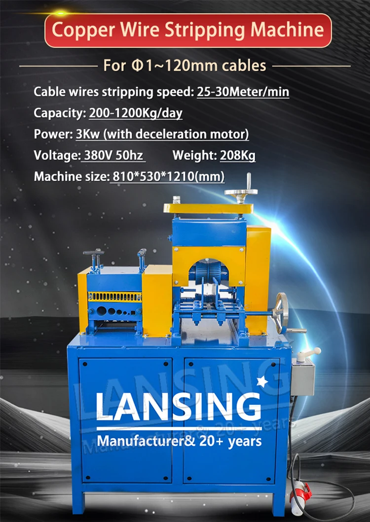 Multicore Cable Cutting and Stripping Machine Electric Wire Stripper ...