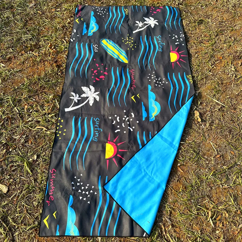Custom Design 100% Recycled Quick Dry Microfiber Beach Towels