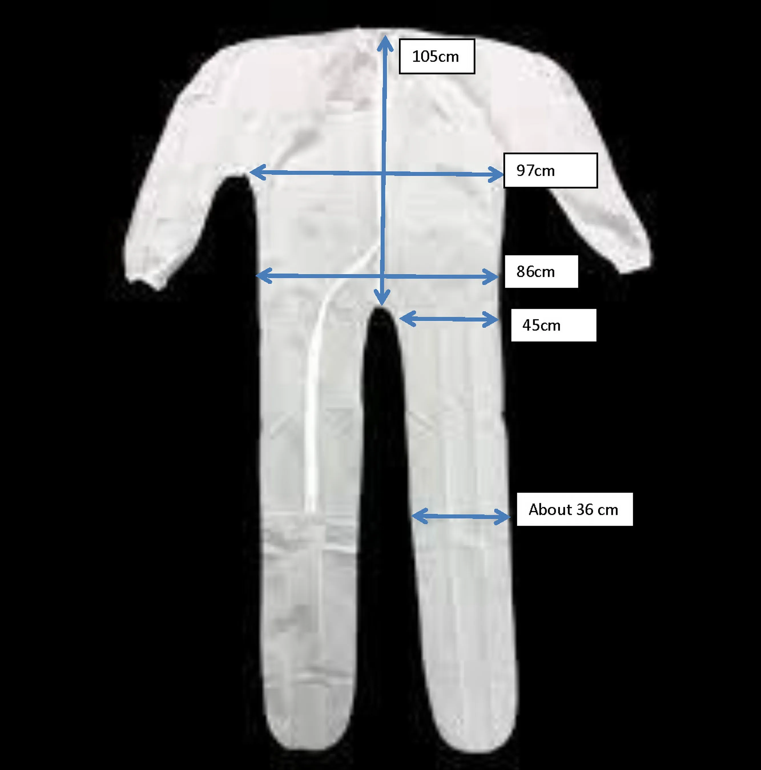 Clear Vinyl Funeral Garments - Mortuary Unionalls