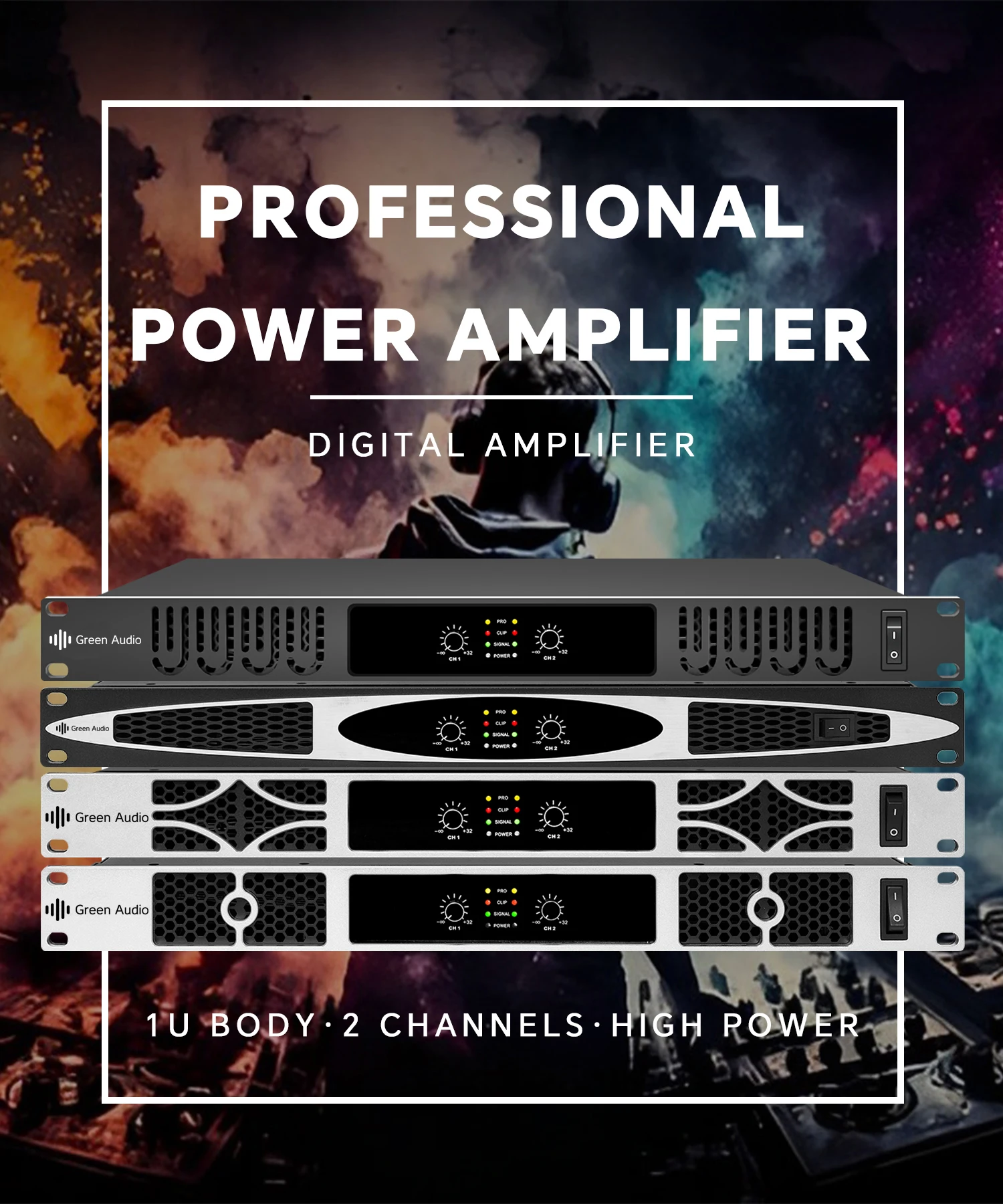Gap-d2810 Enping 2 Channel Professional 10000w*2 Audio Amplifiers With ...