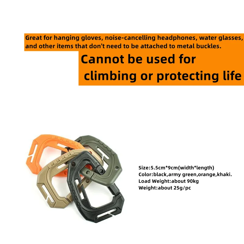 Quick Release Carabiner Keychain Outdoor Carabiner Hooks Plastic ...