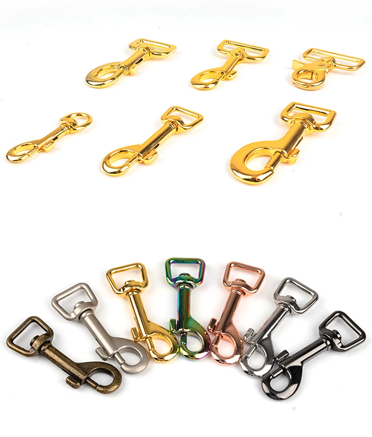 Spring Climbing Carabiner Hooks Custom Logo Rotatable Swivel Metal Dog ...