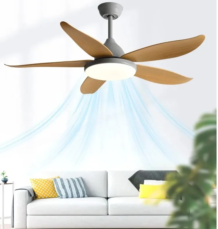 Modern Style Home Living Room Ceiling Fans With Led Lights Remote ...