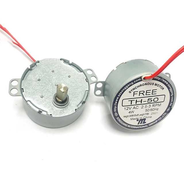 4w Ac Synchronous Motor 12v 2.5-3rpm Motor For Level Meter 49tyj Th-50 ...