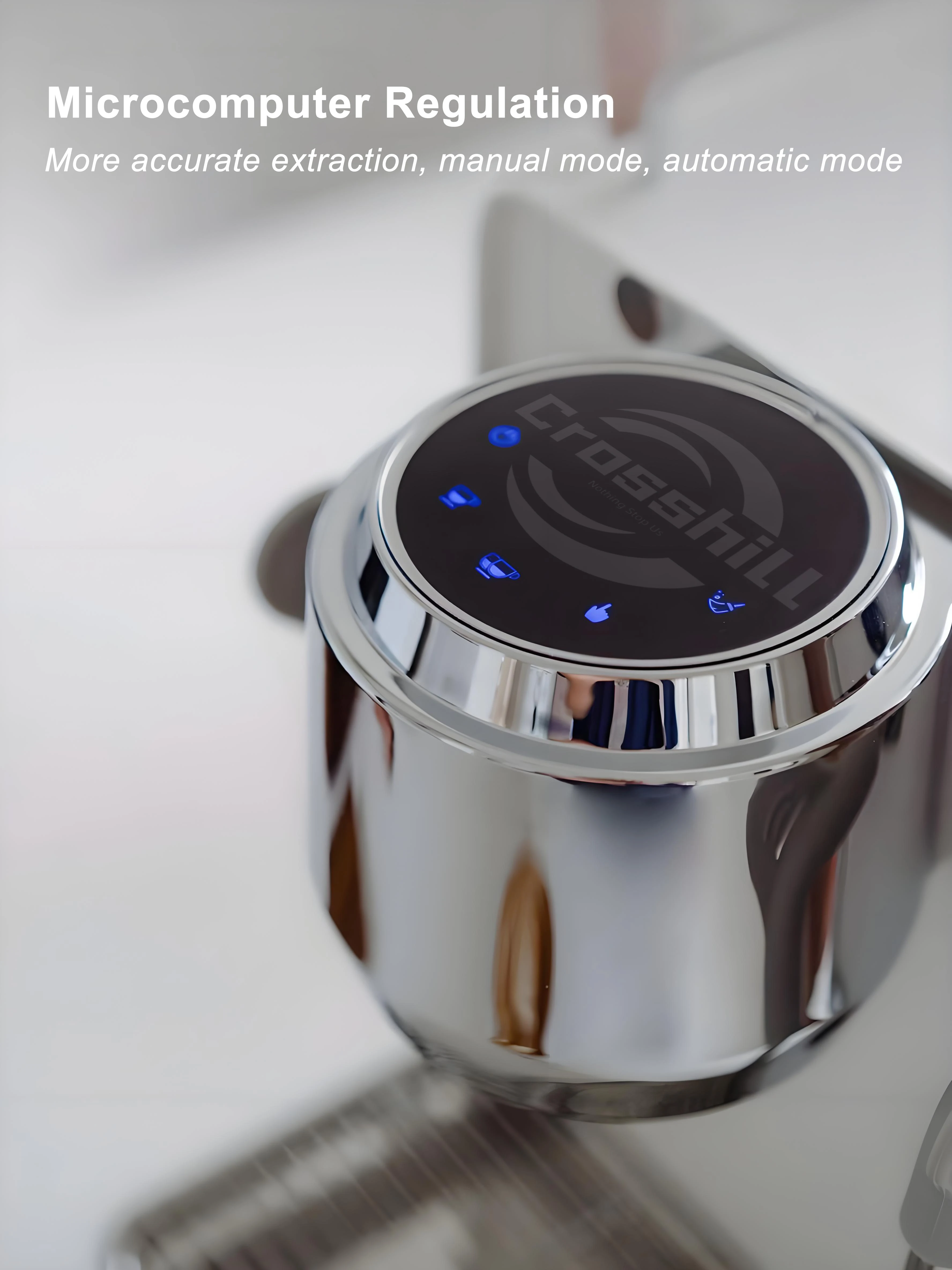 58mm Extraction System Pressure Gauge Semi Automatic Coffee Maker