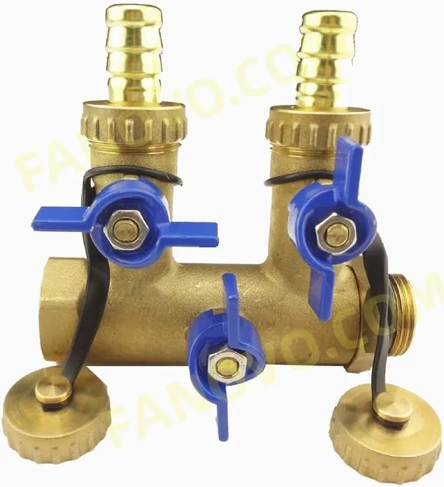 G3/4 Inch Four Way Valve - Durable Brass Manifold Solution