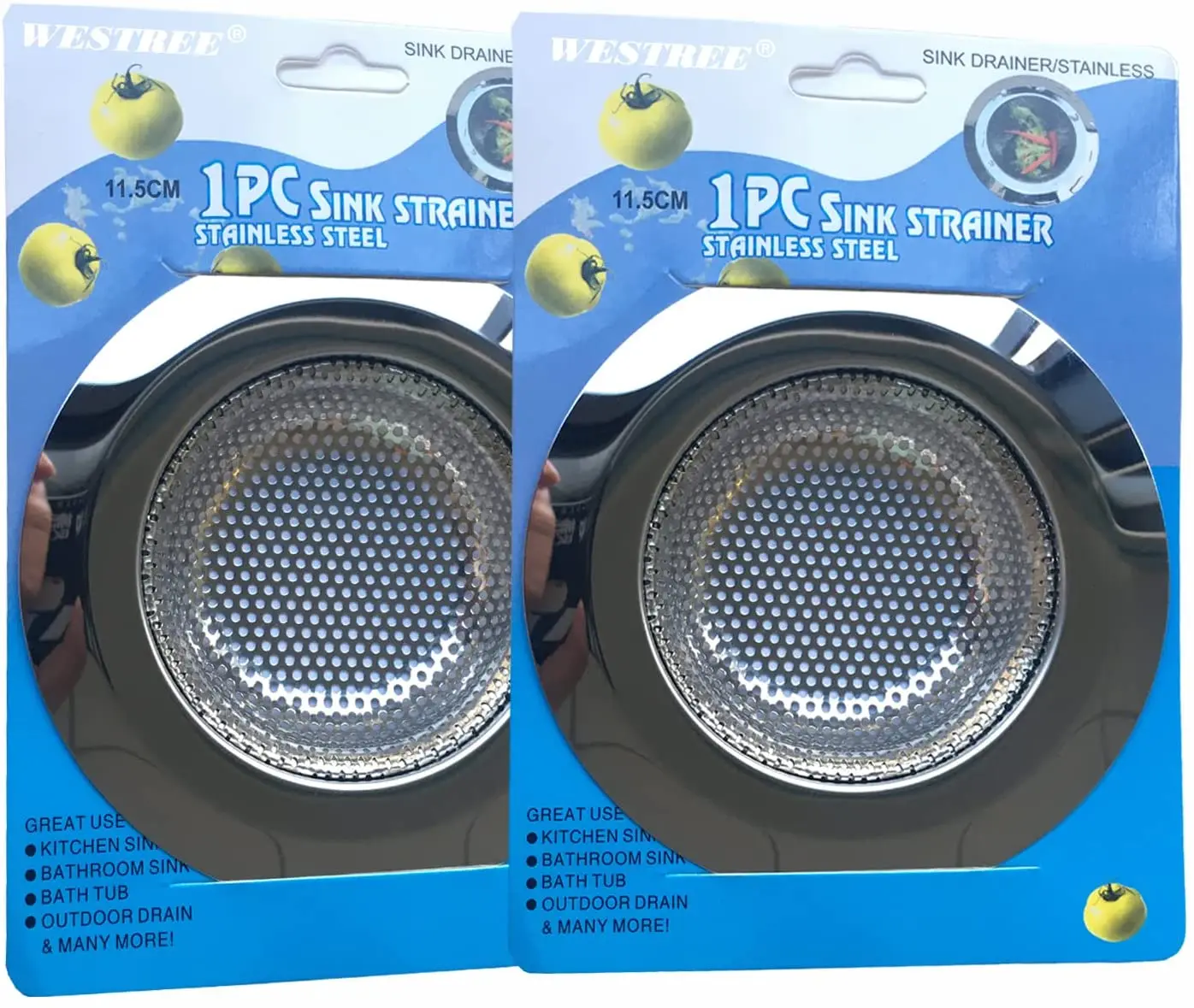Stainless Steel Sink High Quality Garbage Strainer 11cm Big Filter ...