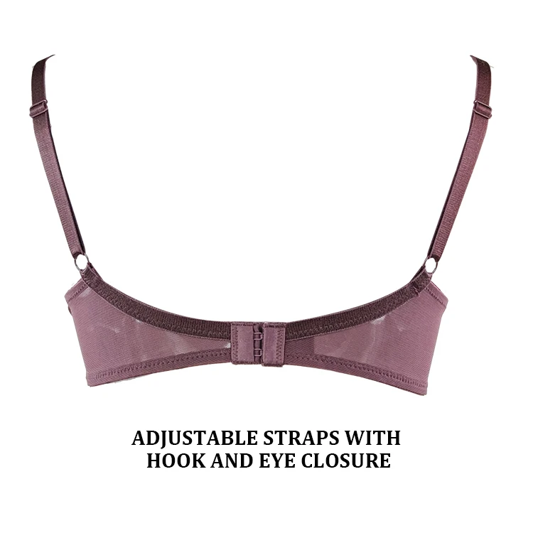 Women Plus Size Lace Bra Set Padded Cups And Underwear Bra And Panty ...