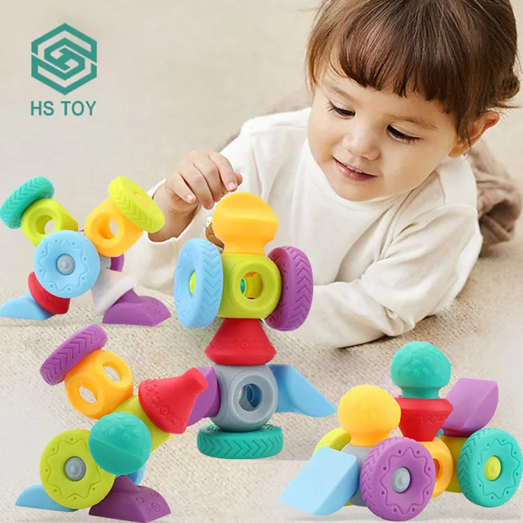 Hs Diy Early Educational Soft Glue Silicone Baby & Toddler Toys New ...