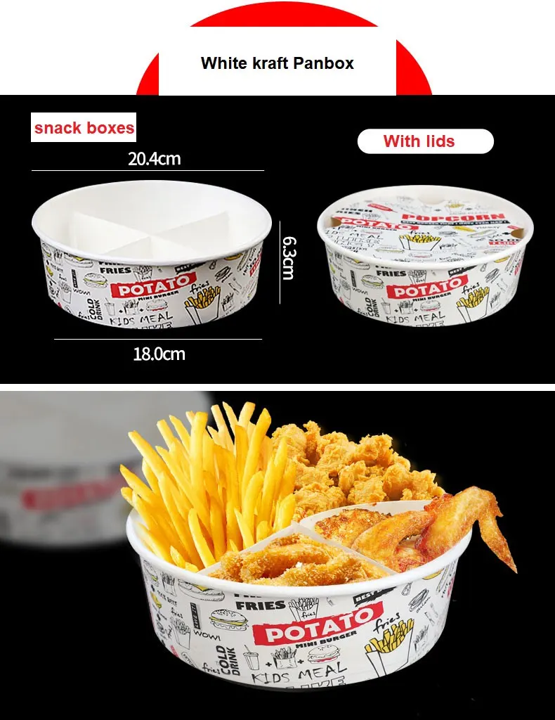 Hot Sale Disposable Fast Food Fried Chicken Packaging Box Custom Food ...