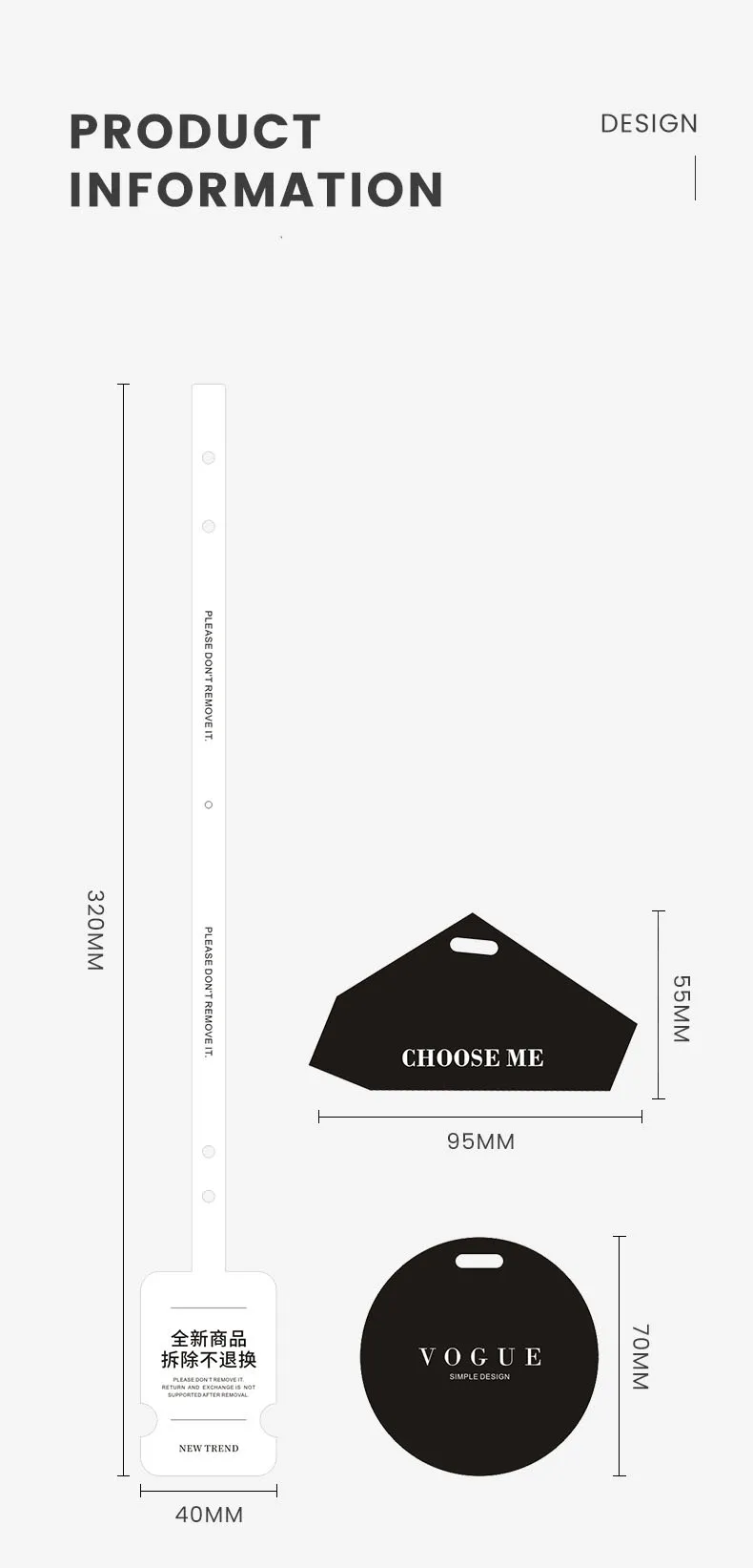 Customization Premium Eco Friendly Pvc Paper Black Stretch Rope Double ...