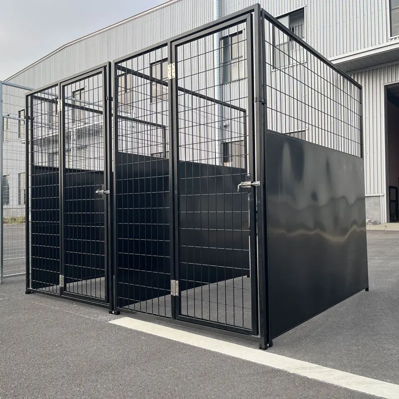 Alibaba.com: Black powder coated, welded wire dog run kennel panels and ...