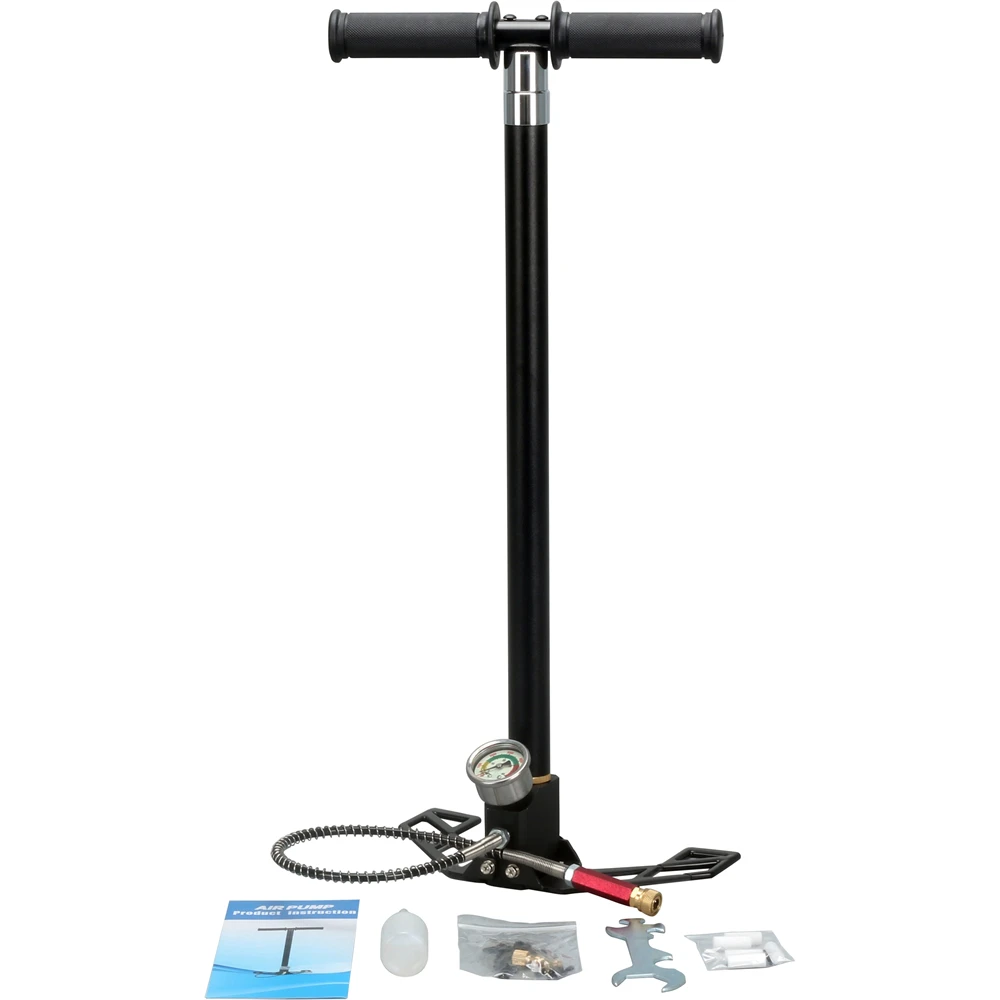 4 Stage PCP Hand Pump 4500psi for Small Paintball Scuba Tank