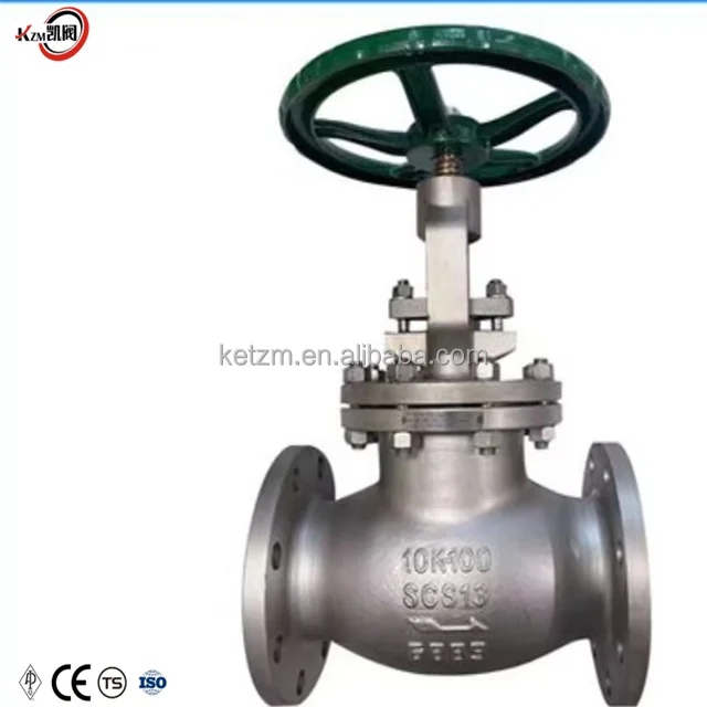 10k-100a Stainless Steel Globe Valve Jis Standard Durable Quality Good Price - Buy Scs13 Flange ...