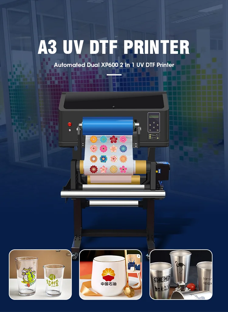 Erasmart Inkjet 35cm A3 Roll Gold Silver Ab Film Uv Printing Machine ...