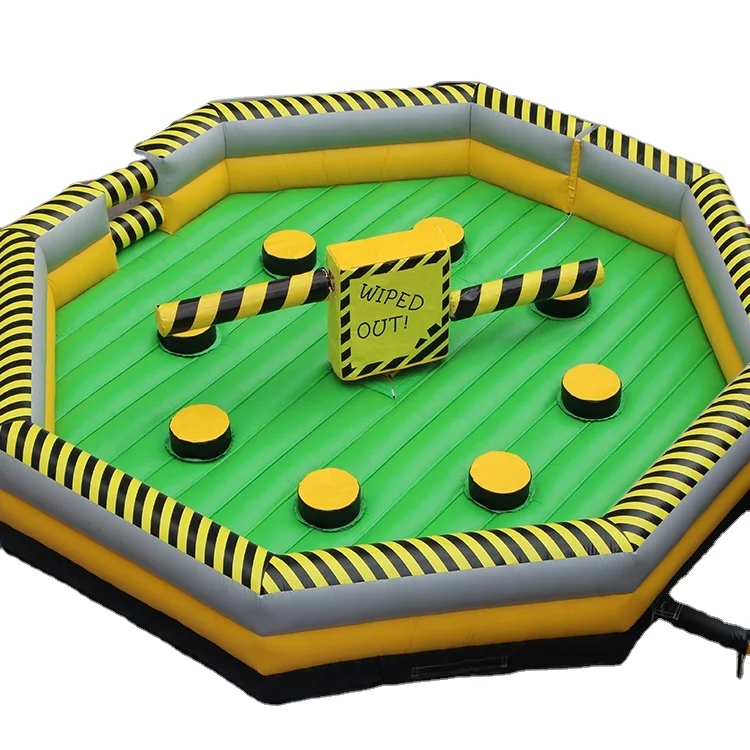 Inflatable Wipeout Sweeper Interactive Meltdown Bouncer Game Wipe Out ...