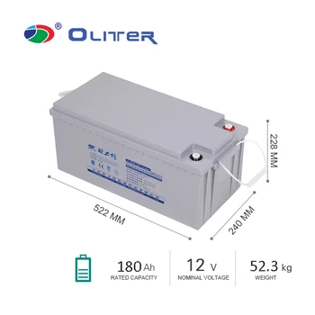 Oliter Deep Cycle 12v 100ah 150ah 200 Ah 250 Ah Lead Acid Agm Battery ...