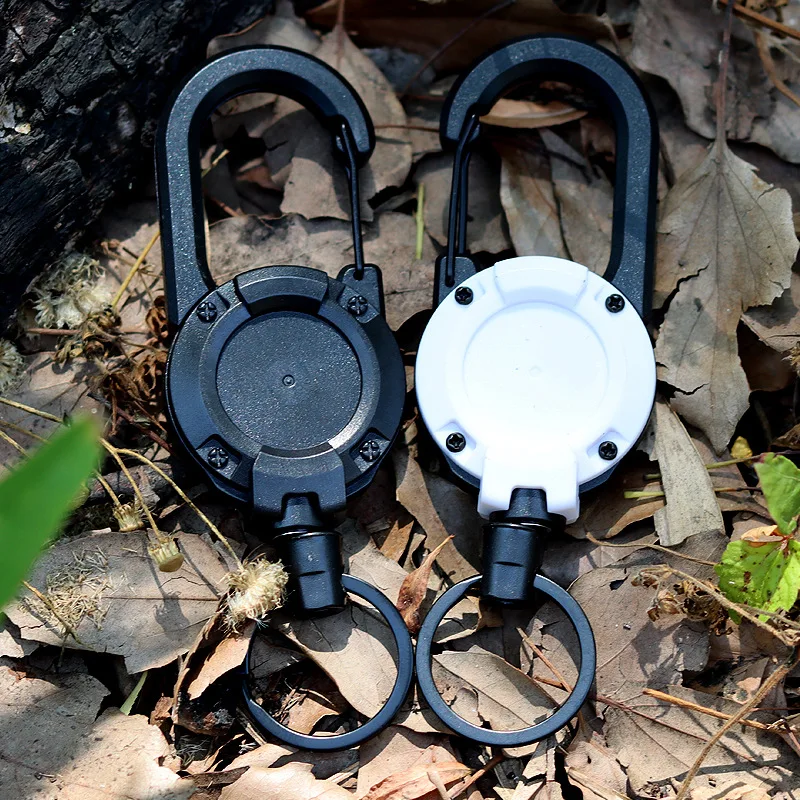 Alibaba.com: Retractable Keychain with 60cm steel cord, heavy duty ...