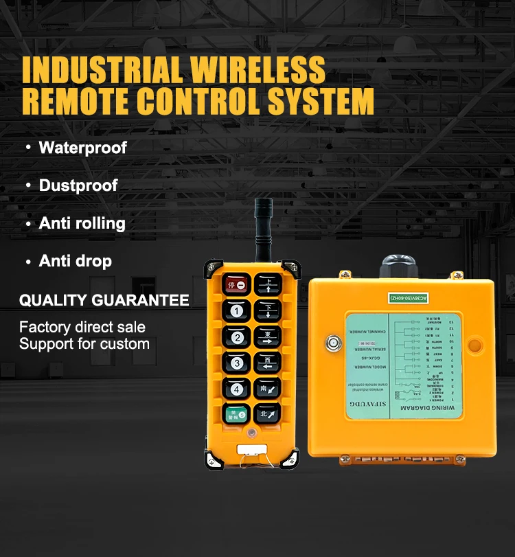 Professional Customizable Radio Remote Control For Crane & Construction ...