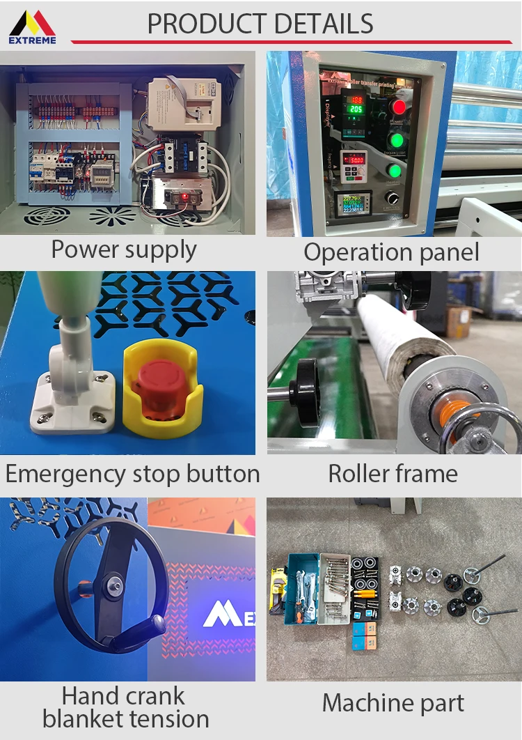 Professional Roll to Roll Rotary Heat Press Machine Oil Heating Type ...