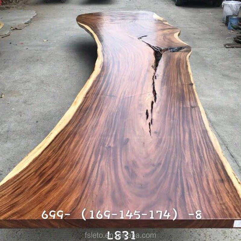 Long Rain Tree Slab Kiln-Dried South American Walnut Slab