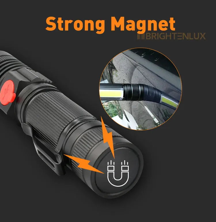 Super Bright Linterna Strong Torch Light Pocket Zoom Led Flashlight ...