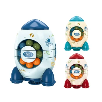Rocket Rotating Magic Bean Cube Fingertip Spinner Fidget Toy Stress ...