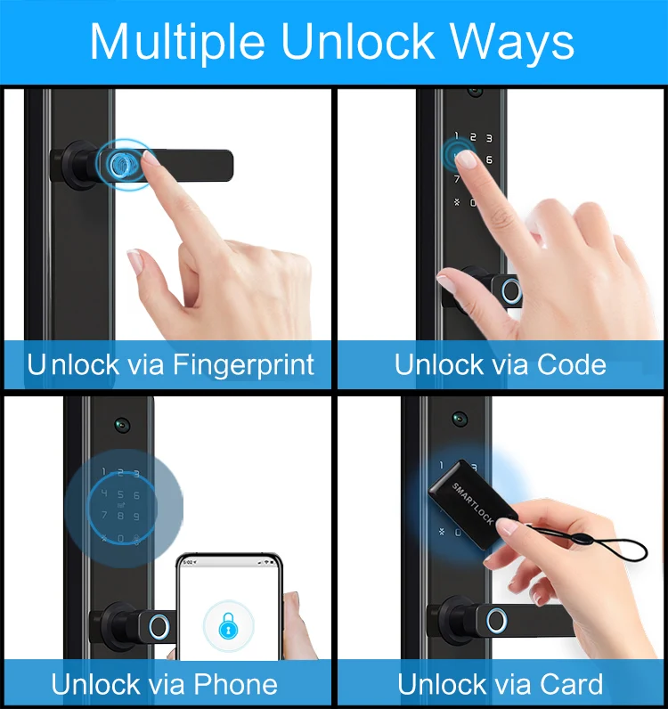 Smart Home Security - Tuya App Wifi Door Locks with Camera