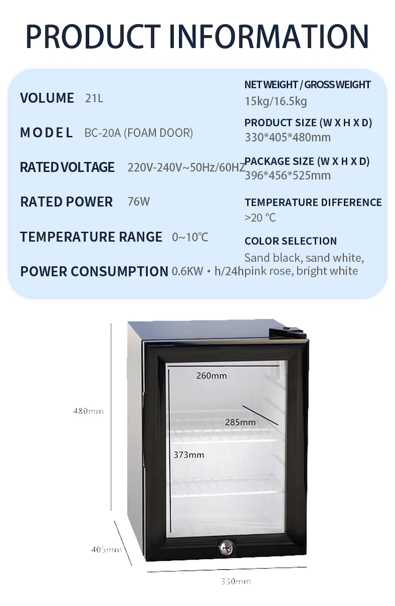Mini Bar Compressor Fridge Refrigerator Cooler With The Ability To Plug ...
