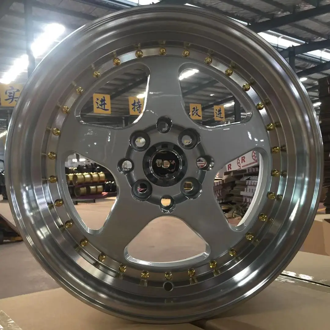 580 Deep Dish Car Wheels 14 15 16 Inch Rims With Chrome Rivets| Alibaba.com